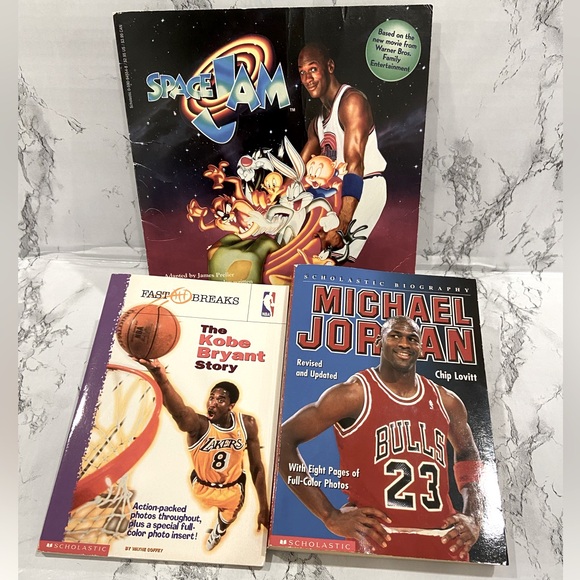 Accents | Vintage Basket Ball Kobe Bryant Michael Jordan Space Jam The ...